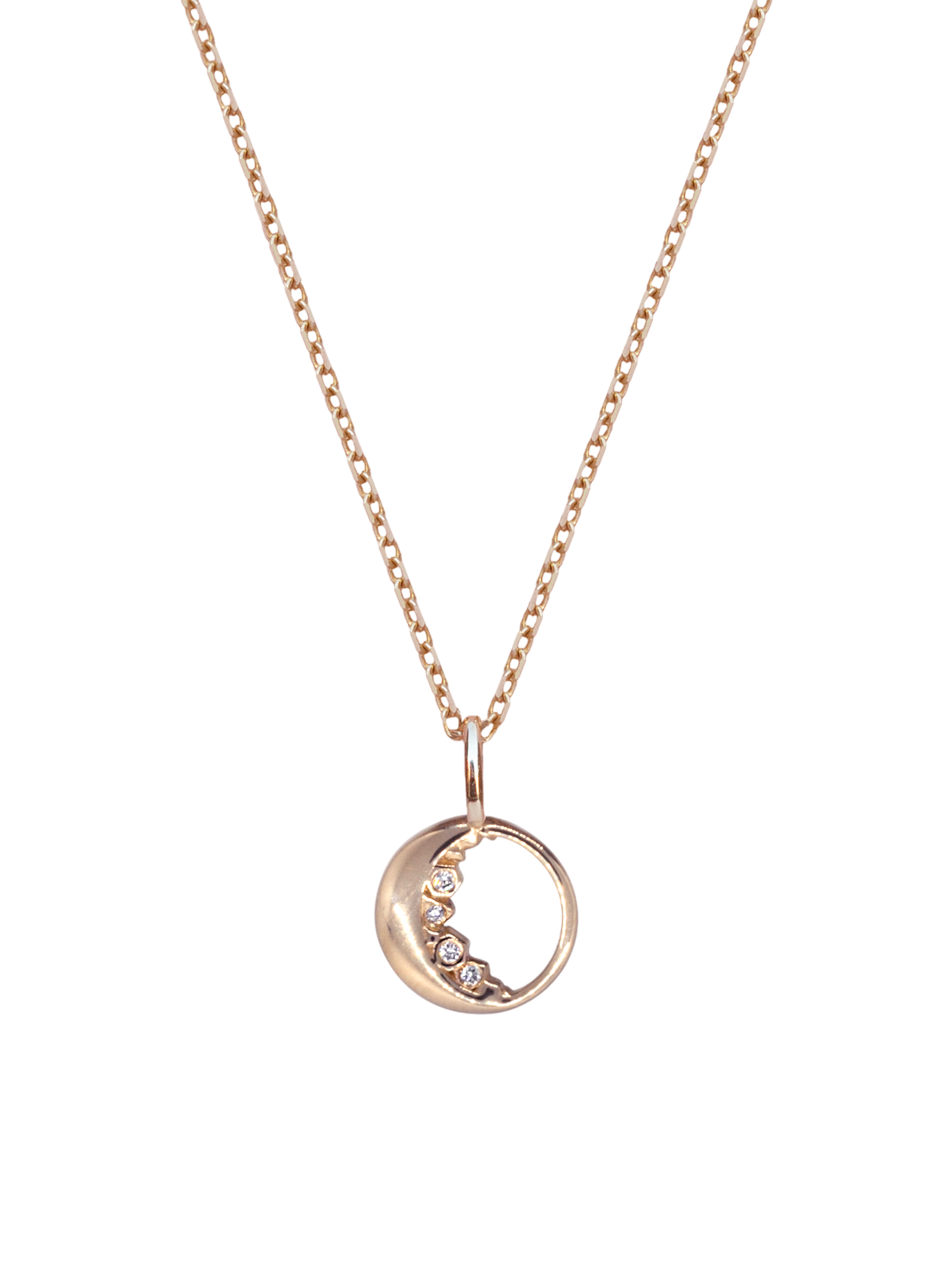 The creator half moon charm by Anastassia Sel Jewelry | Finematter