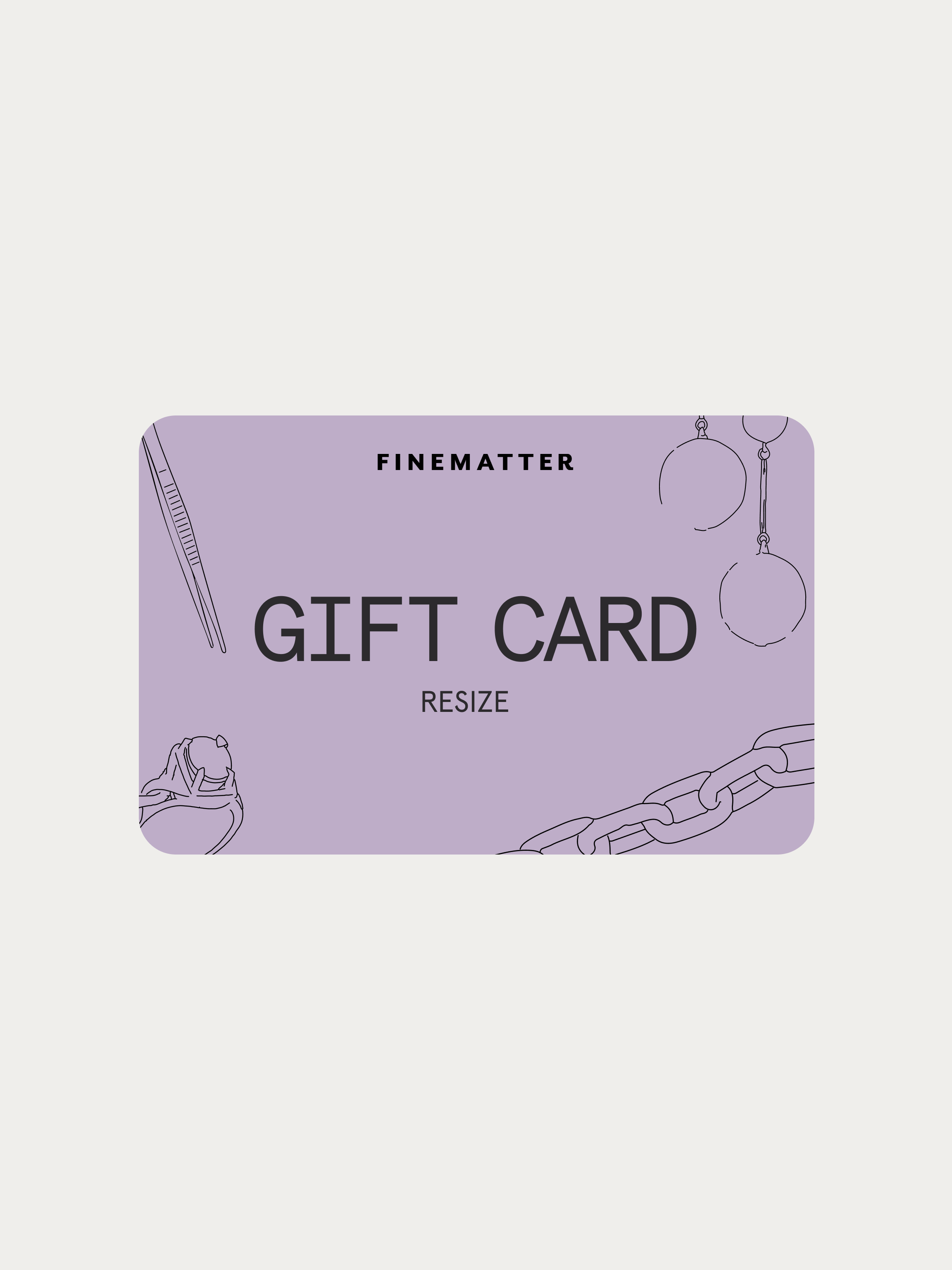 Resize gift card by Finematter Gift Cards | Finematter