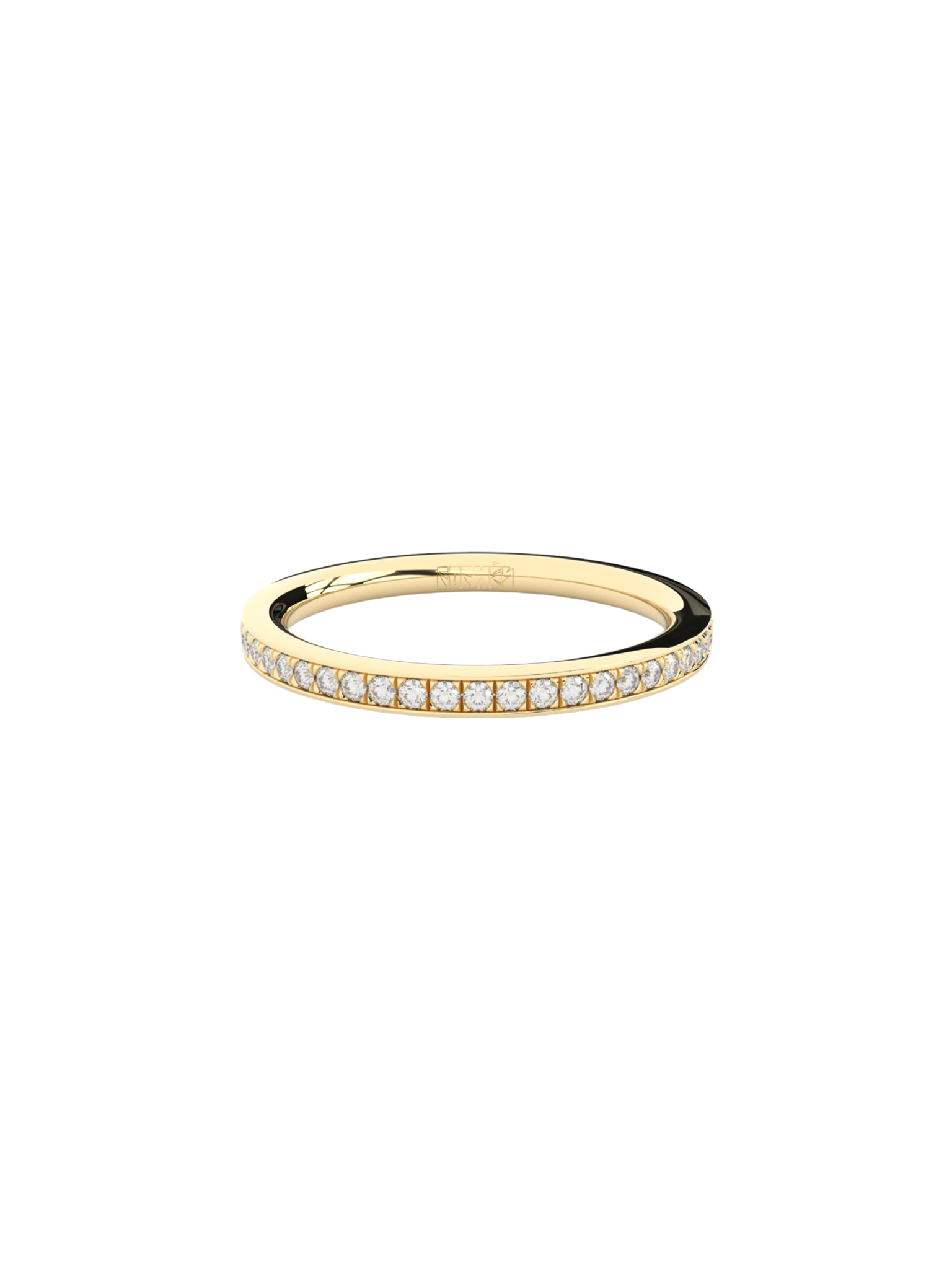 Duo rounded eternity ring, 2 mm, yellow by FORMÉS Fine Jewelry from ...