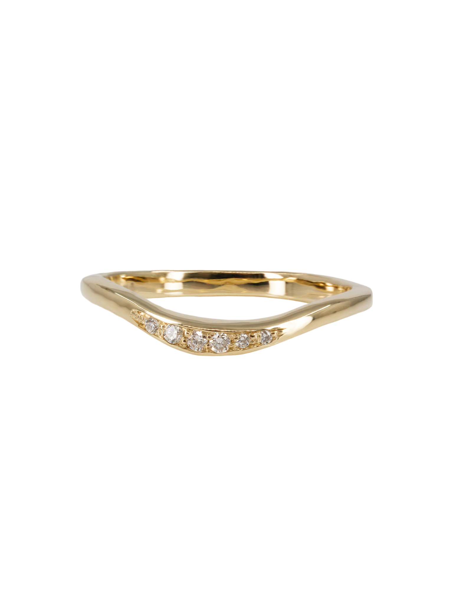 Diamond curved arc band by Irena Chmura Jewellery | Finematter