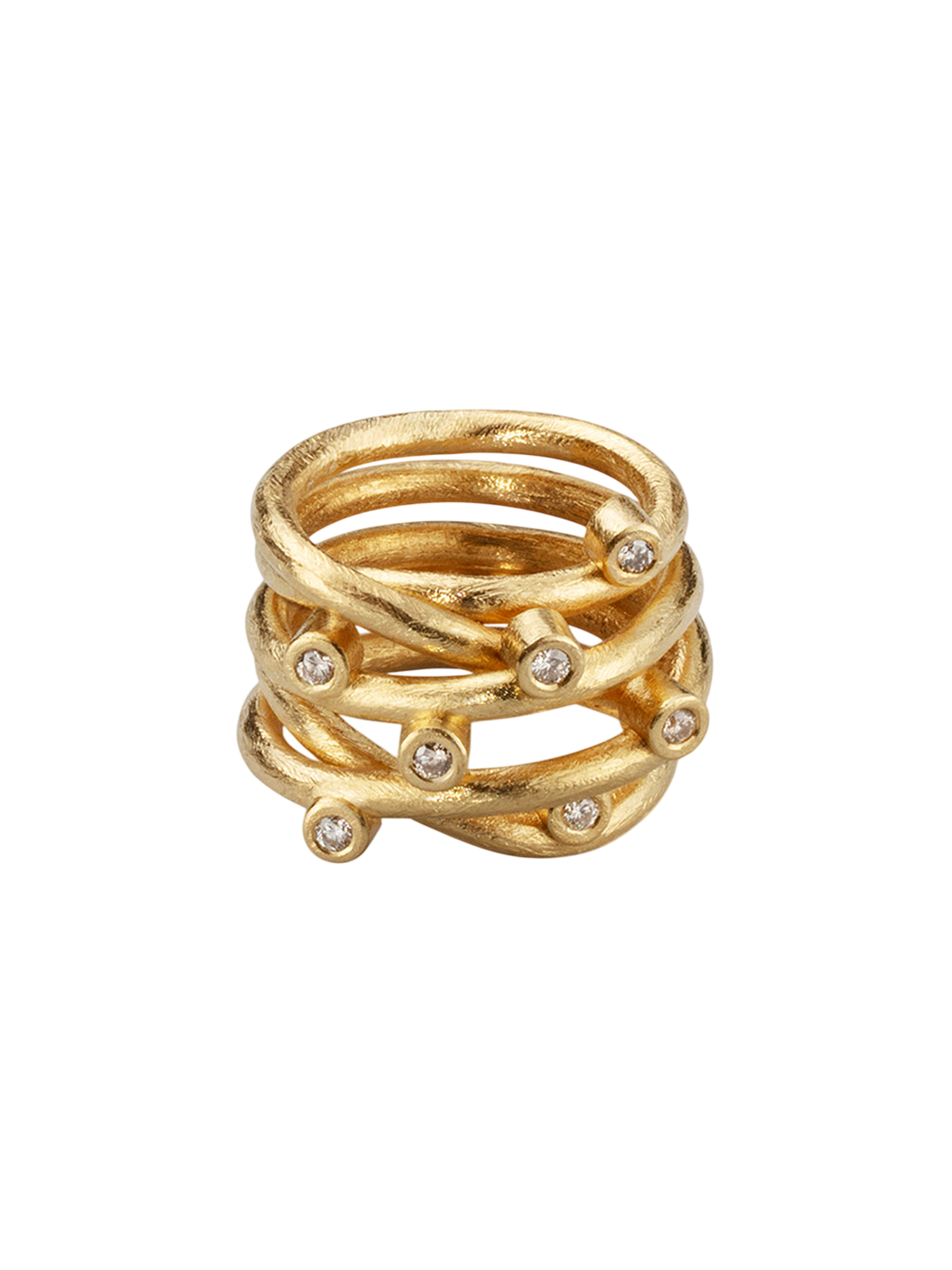 Loop Ring no.5 18 kt and diamonds by Kristine Algreen Fine Jewellery ...