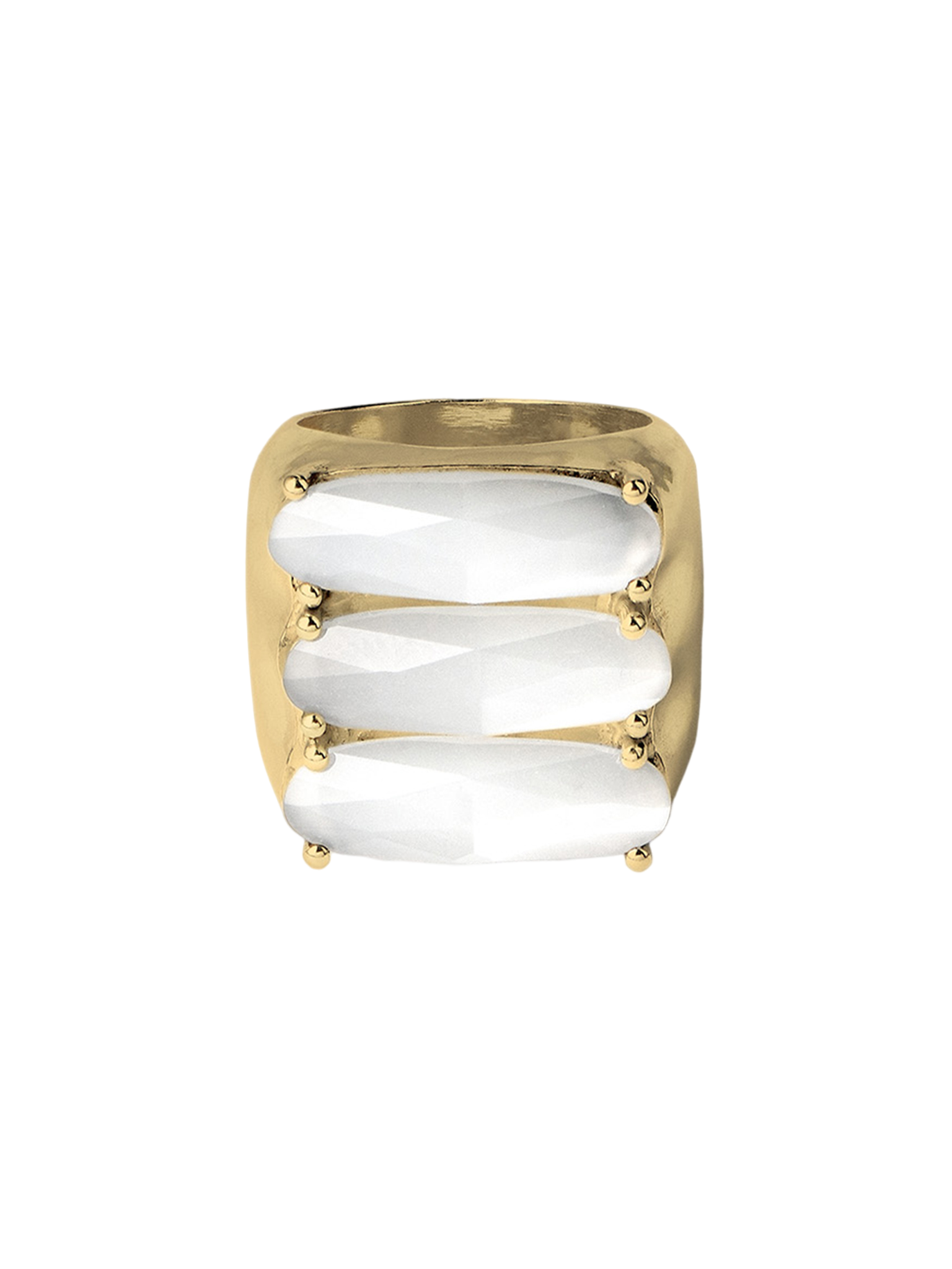 Credo ring 07 gold plated silver by Lore Van Keer | Finematter