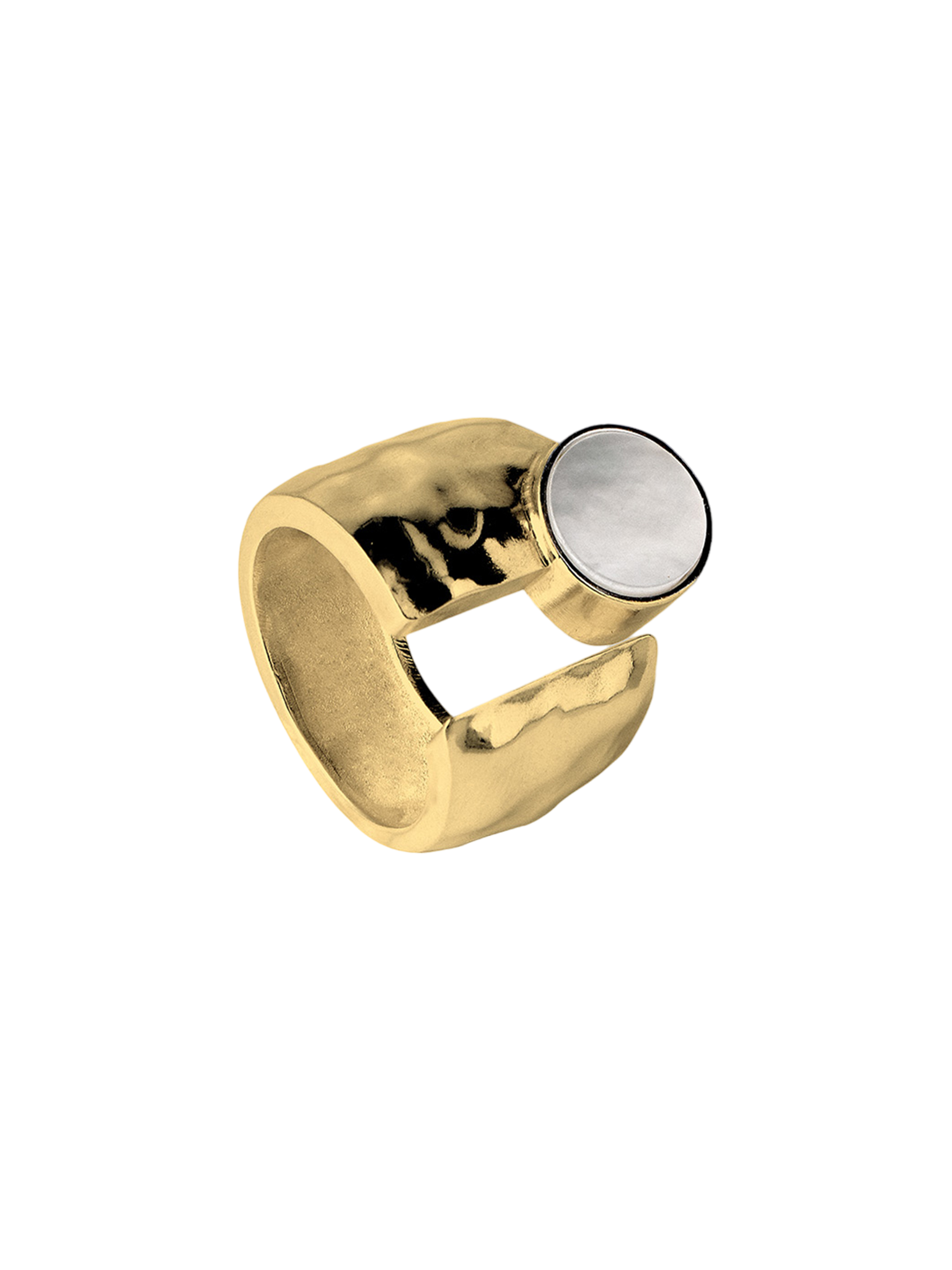 Credo ring 05 gold plated silver by Lore Van Keer | Finematter
