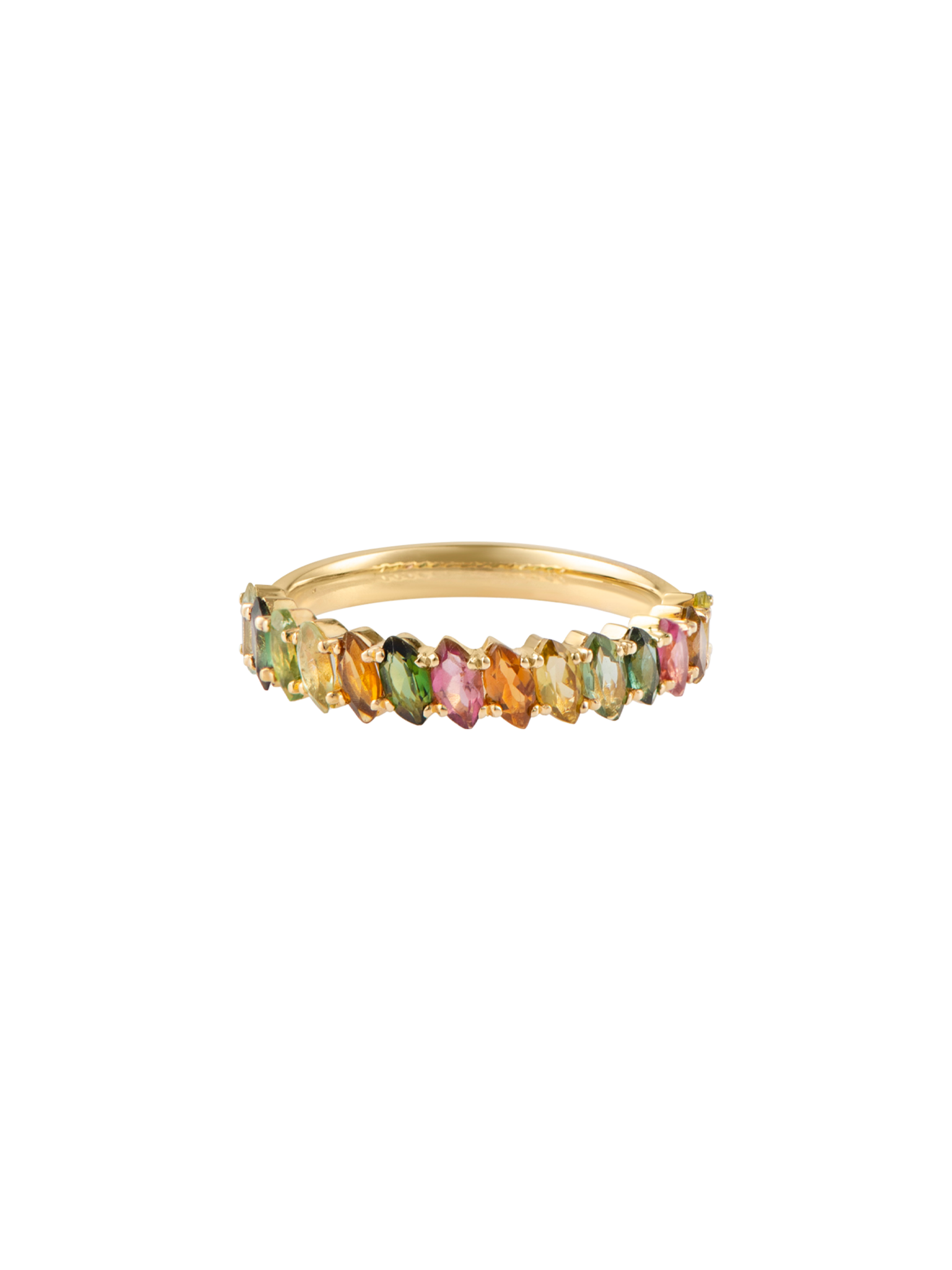 Multi colored tourmaline ring by Politia Jewellery | Finematter
