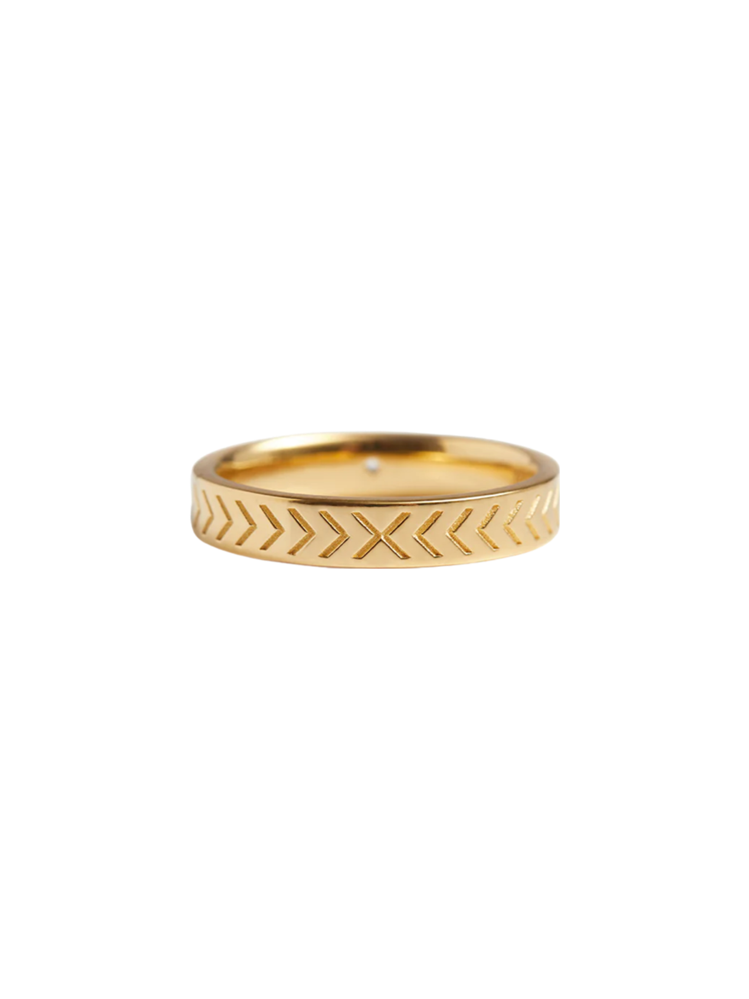 Geo ring solid gold by Rachel Entwistle | Finematter