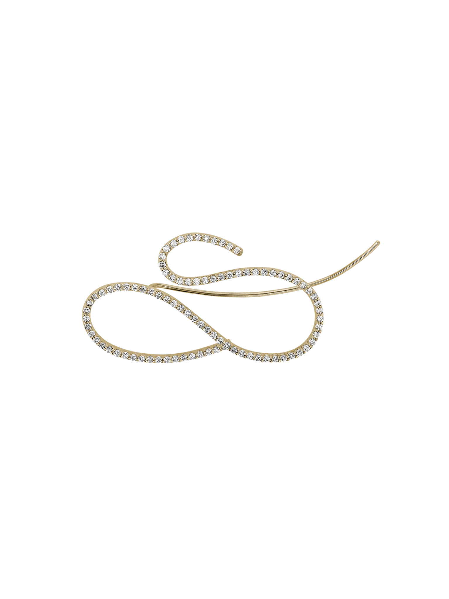 Lightwave diamond earring yg by Sarah & Sebastian | Finematter